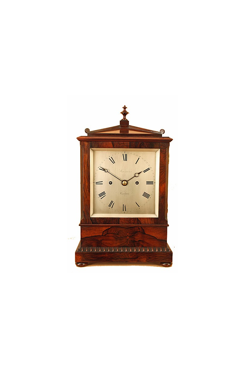 High Quality Rosewood veneered Antique Bracket Clock by Simmons of London