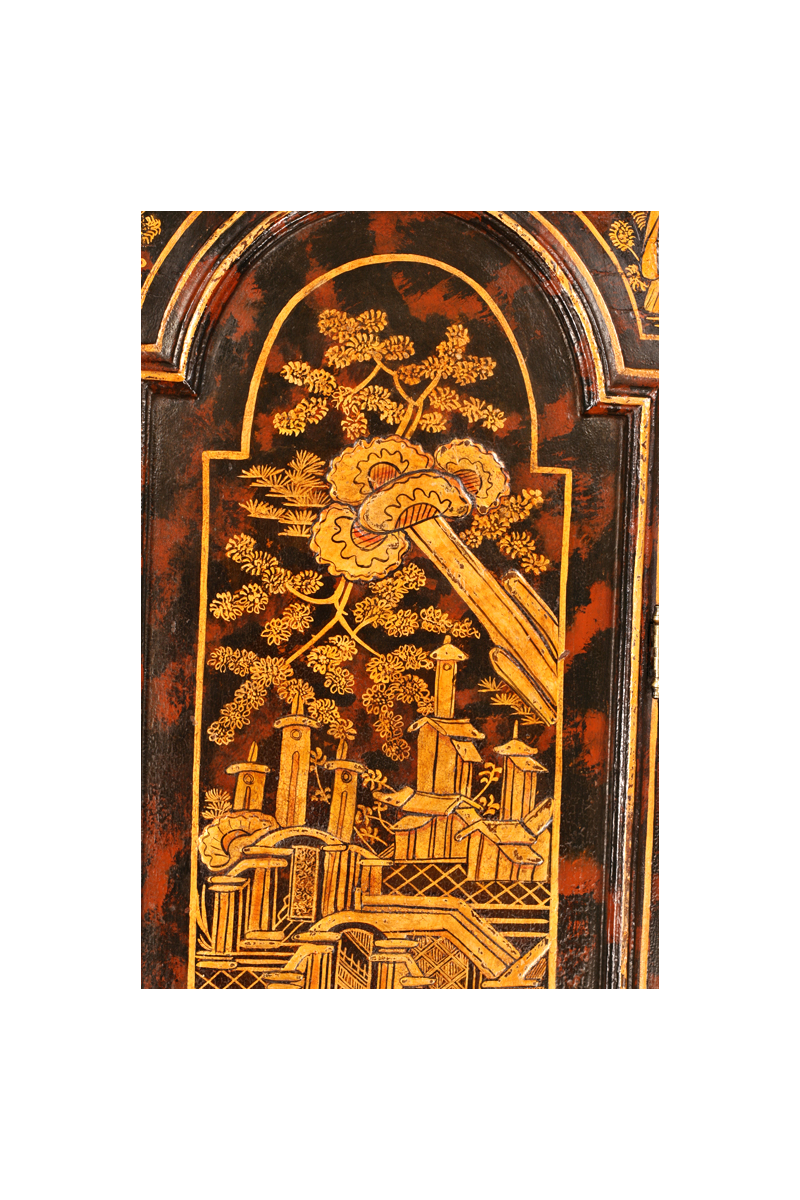 Chinoiserie Longcase Clock by Joseph Herring of London