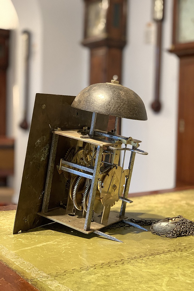 Rare Hook & Spike Wall Clock by Simcock of Daintree