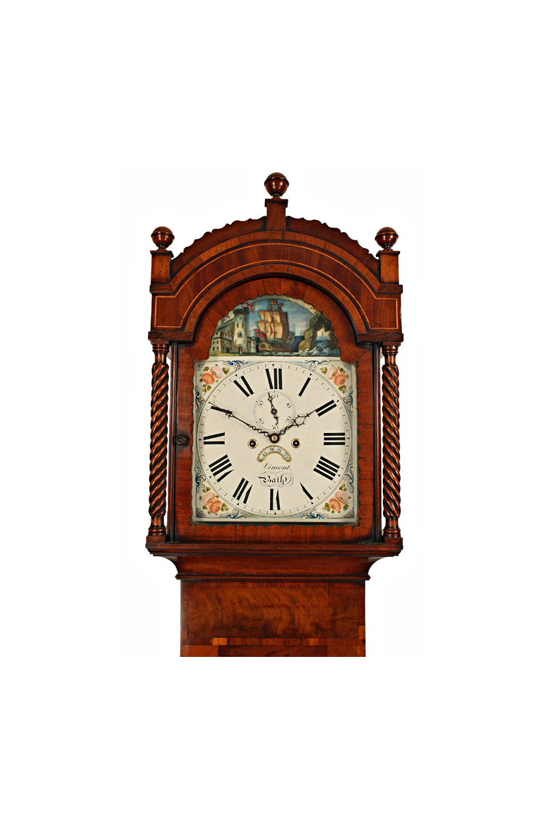 Rocking Ship Longcase Clock by Vincent of Bath