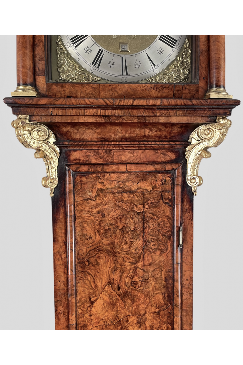 Rare Burr Walnut Longcase Clock by Alexander Hewitt of London