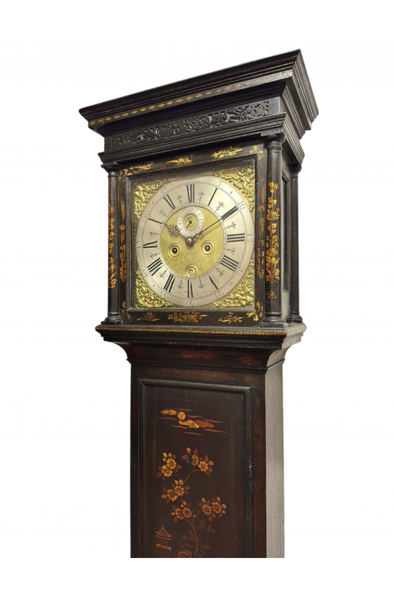 Early 18th century Chinoiserie longcase clock by Luke Wise of Reading