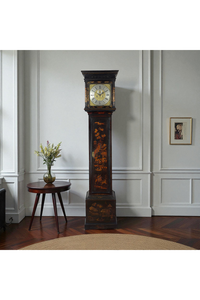 Early 18th century Chinoiserie longcase clock by Luke Wise of Reading